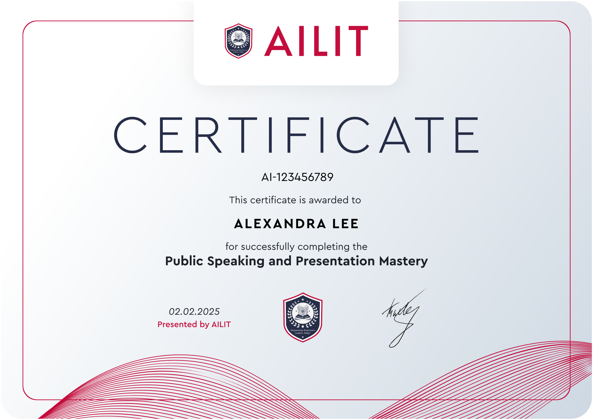 Public Speaking & Presentation Mastery Certification | AILIT